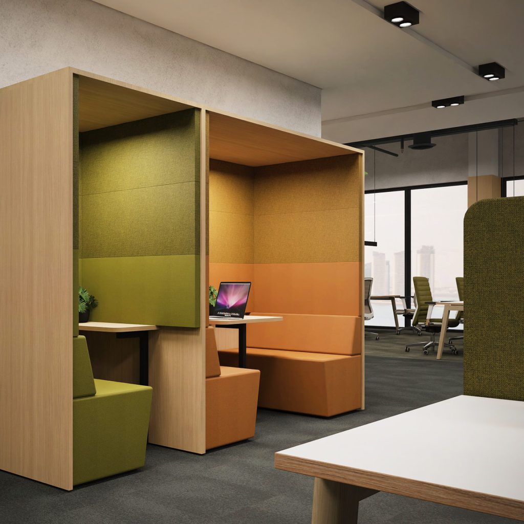 Akoestische stiltewerkplek 2 personen | Outlet Kantoormeubels